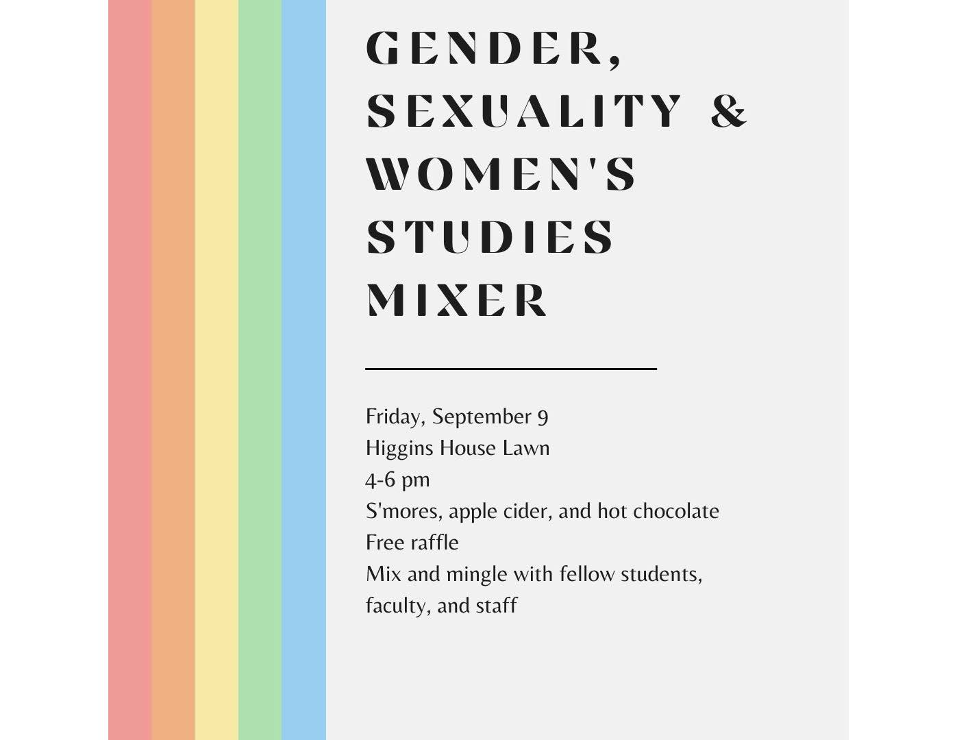 Gender, Sexuality & Women's Studies Mixer | Worcester Polytechnic Institute