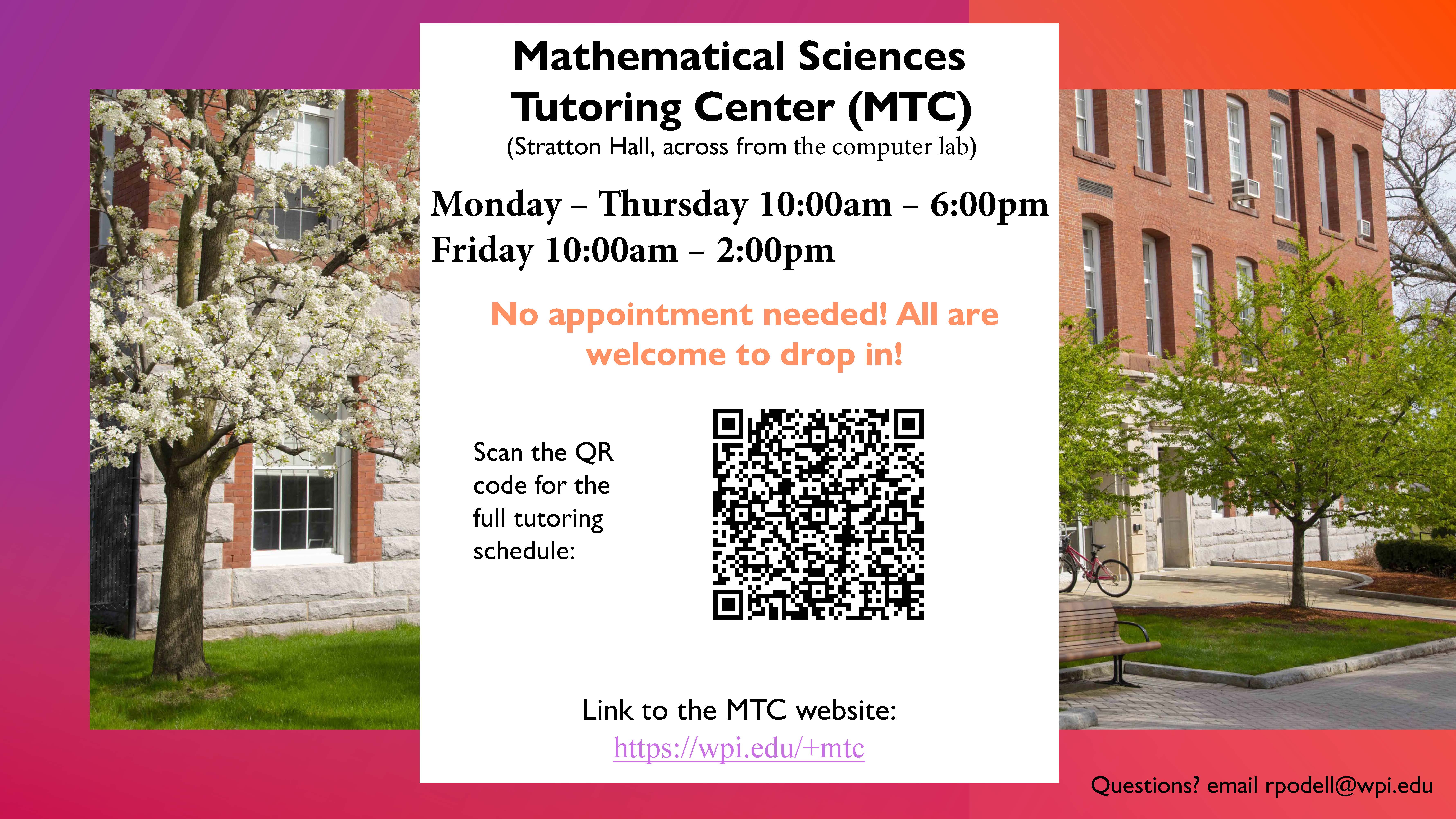 Math Tutoring Center (MTC) | Mathematical Sciences | Departments ...